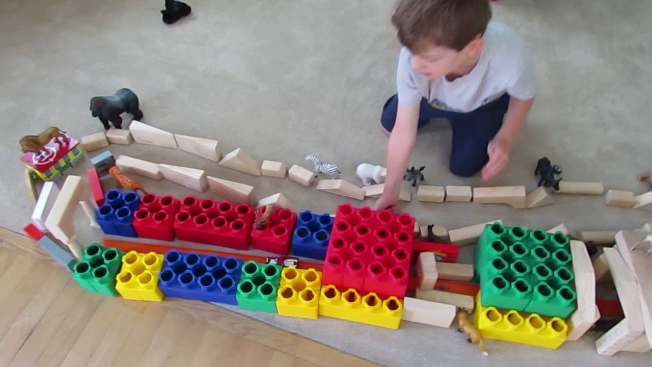 Liev's Car Track Through the Zoo - YouTube