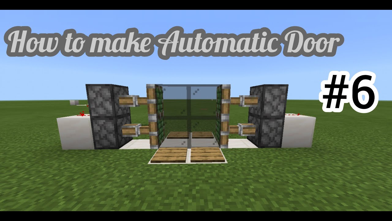 HOW TO MAKE AUTOMATIC SENSER DOOR IN MINECRAFT [Skull Gaming ] - YouTube
