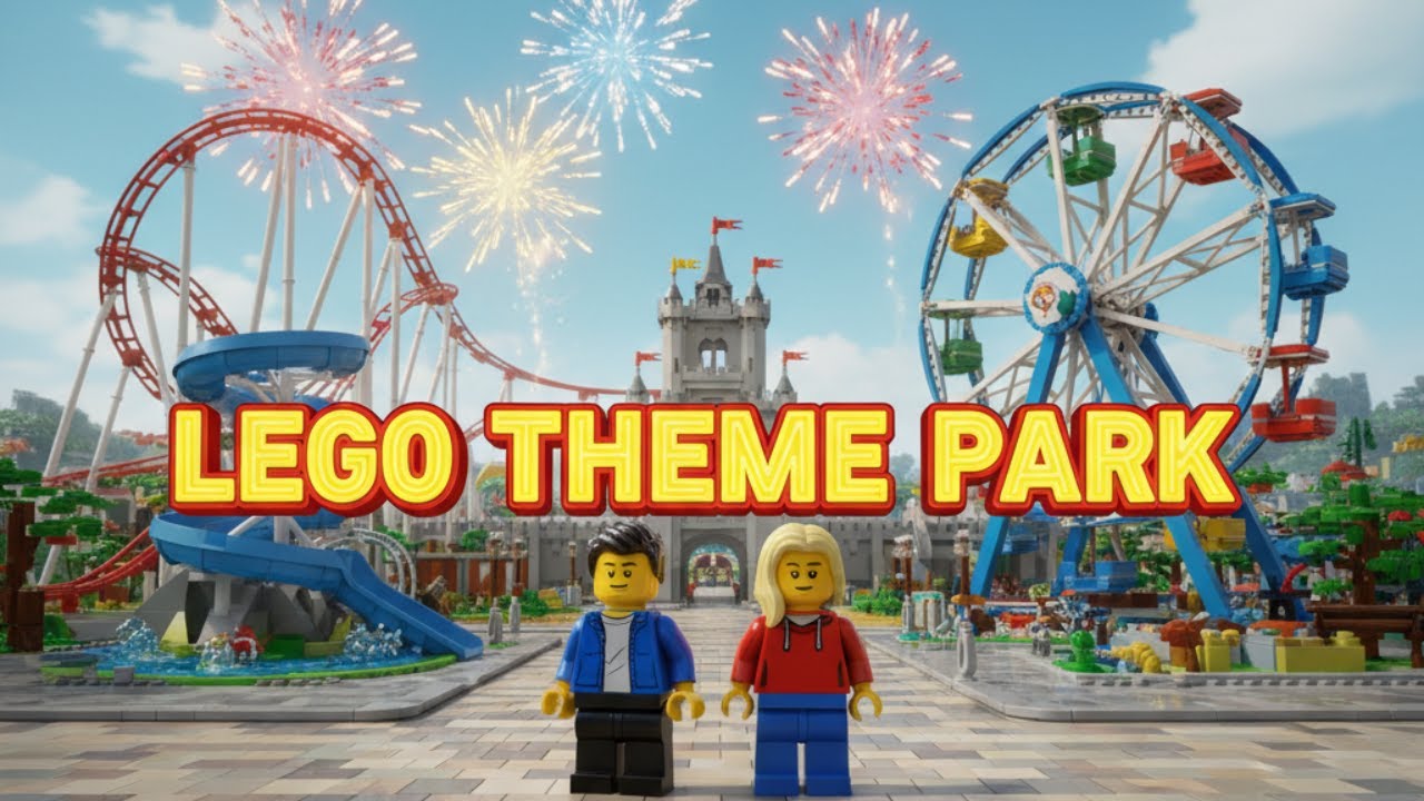 LEGO THEME PARK Adventure 🎢 | Full Ride Experience in LEGO World - YouTube