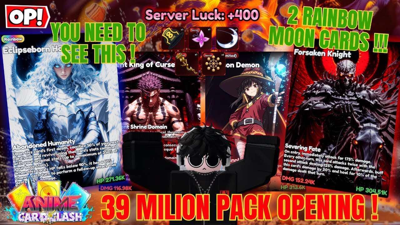 CRAZY PACK OPENING SESSION!! 🤯 39 MILLION PACKS in Anime Card Clash ...