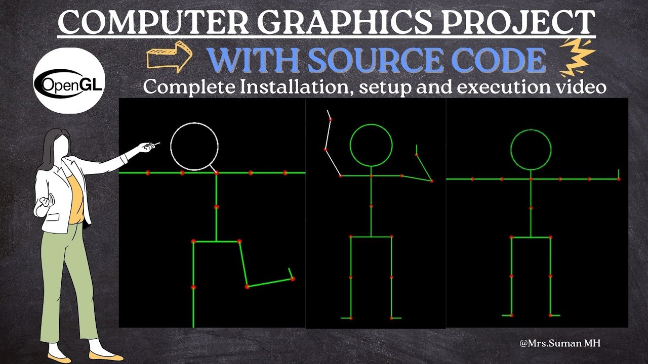 Stick Man | OpenGL Project | Computer Graphics Project | With Source ...