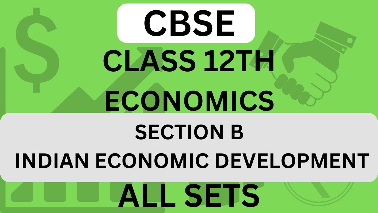 Class 12 Economics Indian Economic Development Answer Key | All Sets ...