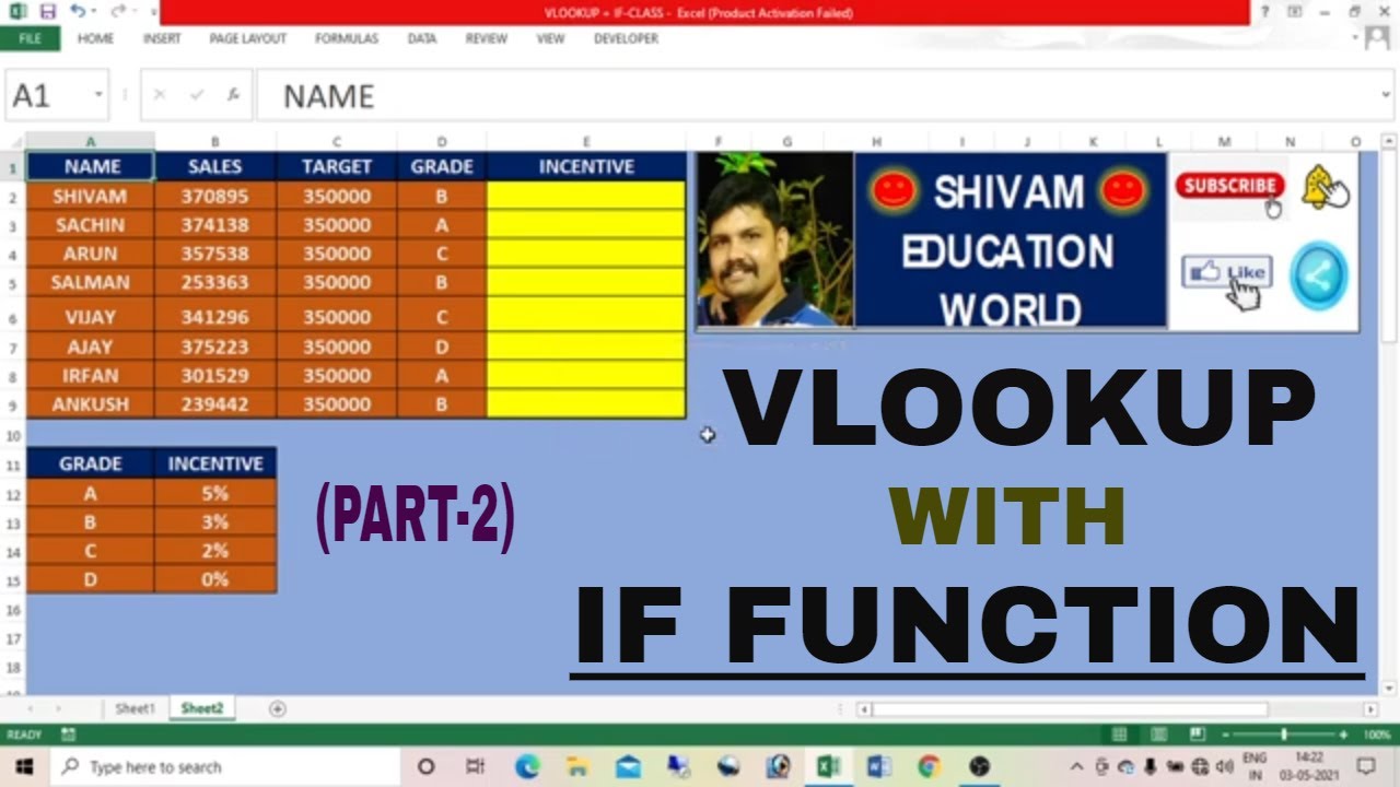 Vlookup With If Formula How To Use If And Vlookup Function Together