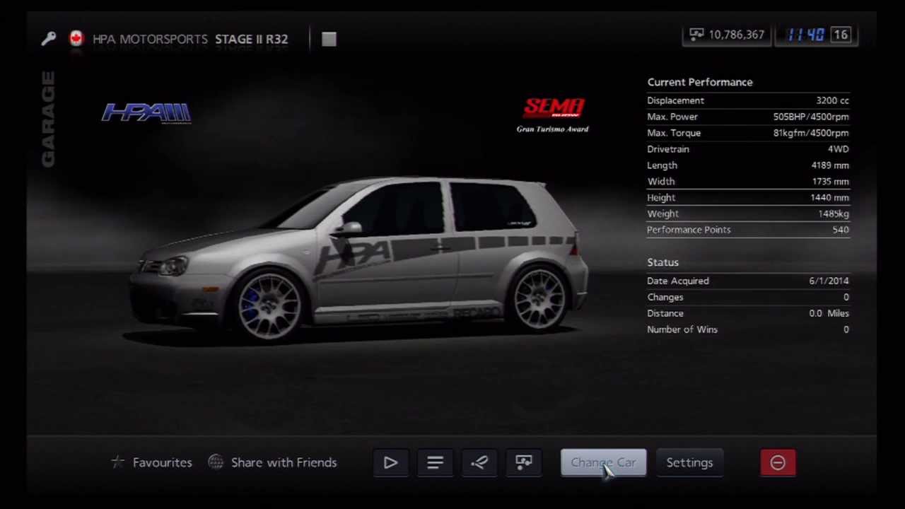 GT5 - Car Review - HPA Motor Sport's Stage II R32 (Golf) - YouTube