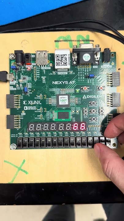 Hexadecimal counter - Xilinx FPGA - YouTube