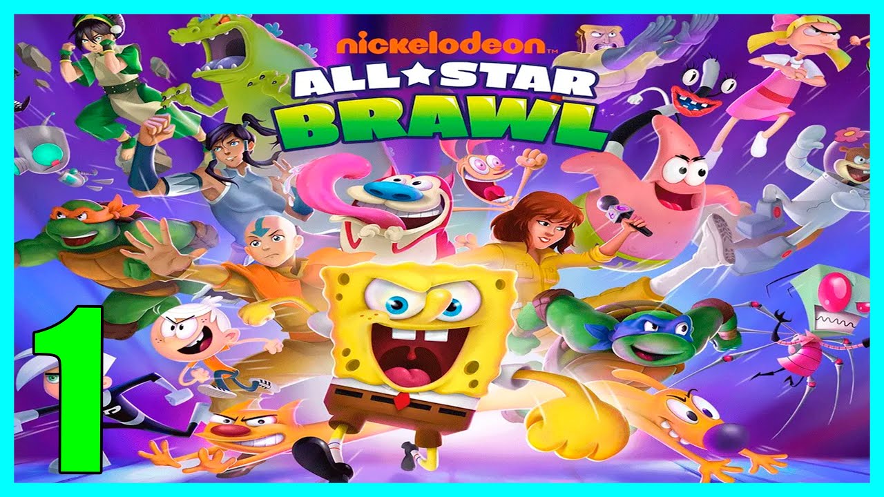 Nickelodeon All Star Brawl: Part 1 "Fighting With Spongebob" Gameplay ...