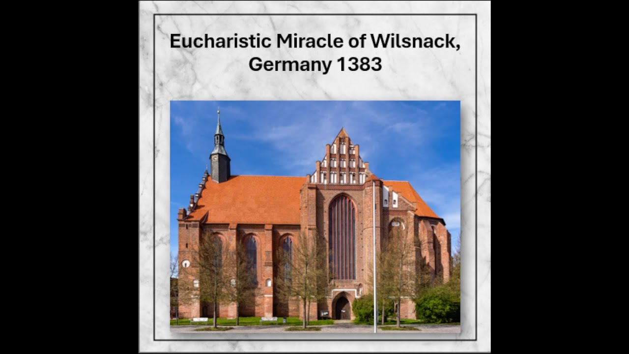 Eucharistic Miracle of Wilsnack, Germany 1383 - 3 Bleeding Hosts were ...