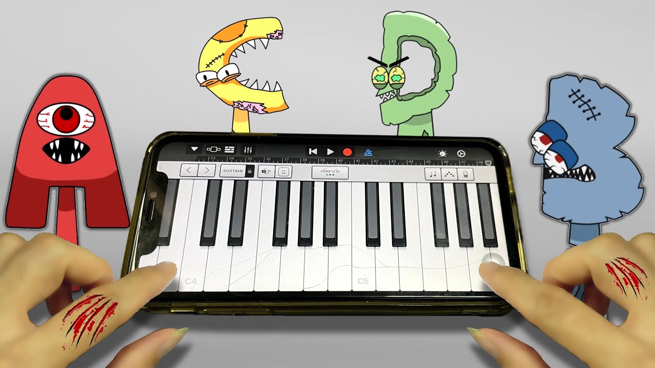 Incredibox Sprunki Oc chara alphabet A-J horror sound recreated in ...
