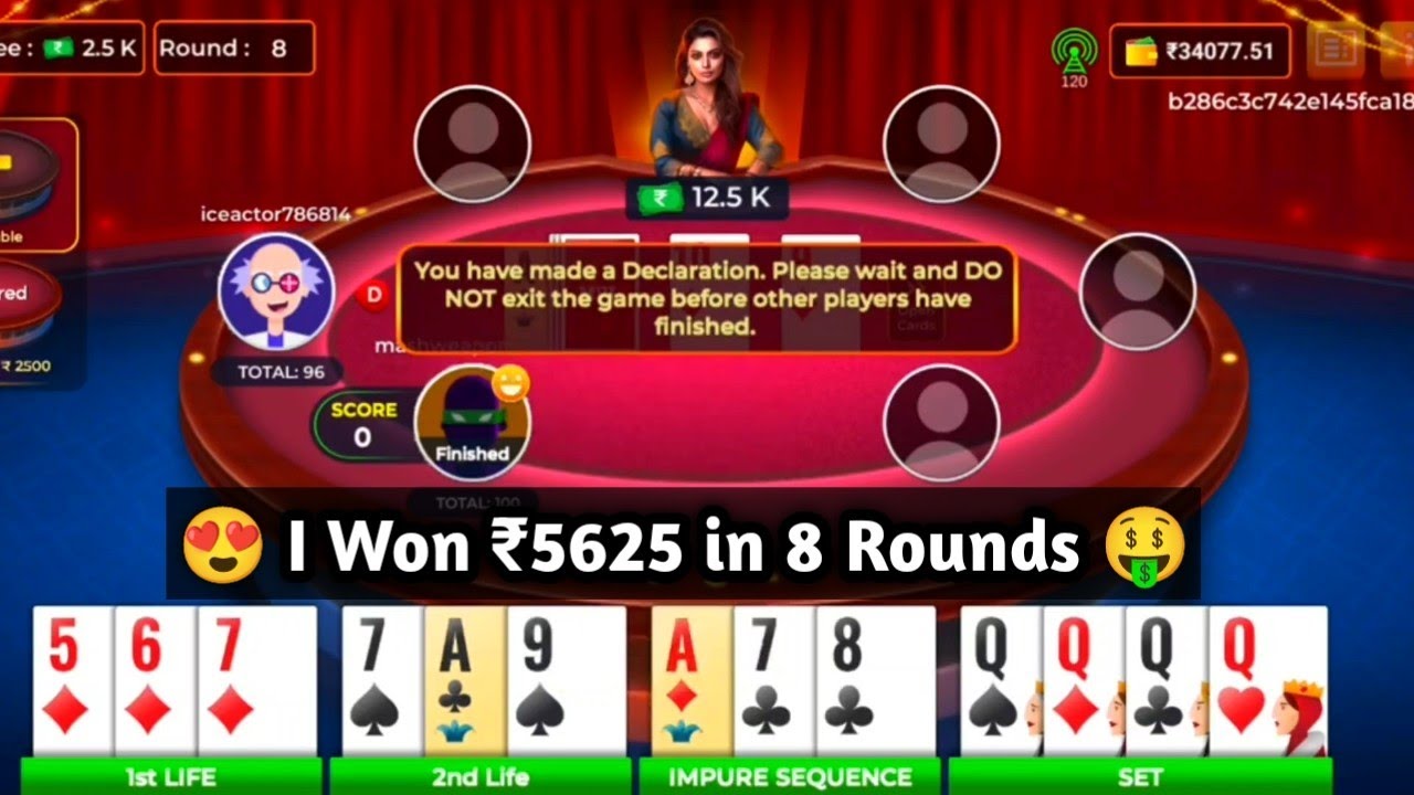 😍 I Won ₹5625 in 8 Rounds 🤑 !! Entry Fees ₹2500 Mpl 101 Pool Rummy ...