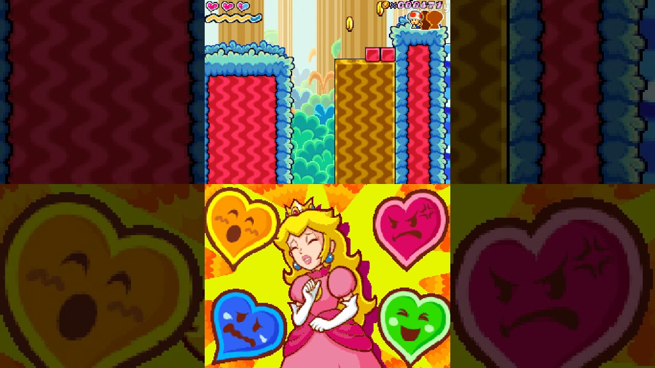 Super Princess Peach. Lv. 2-1. All Toads, Notes & Puzzles. - YouTube