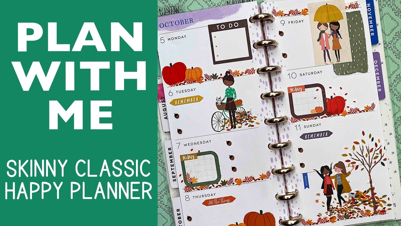 Plan With Me // Skinny Classic Happy Planner // Ft. Happy Planner Squad ...