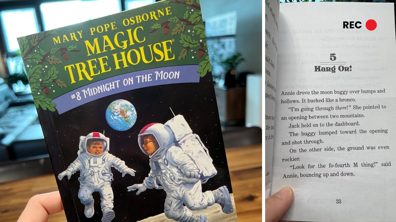 “Chapter 5 Hang On!” of Magic Tree House #8 Midnight on the Moon by ...