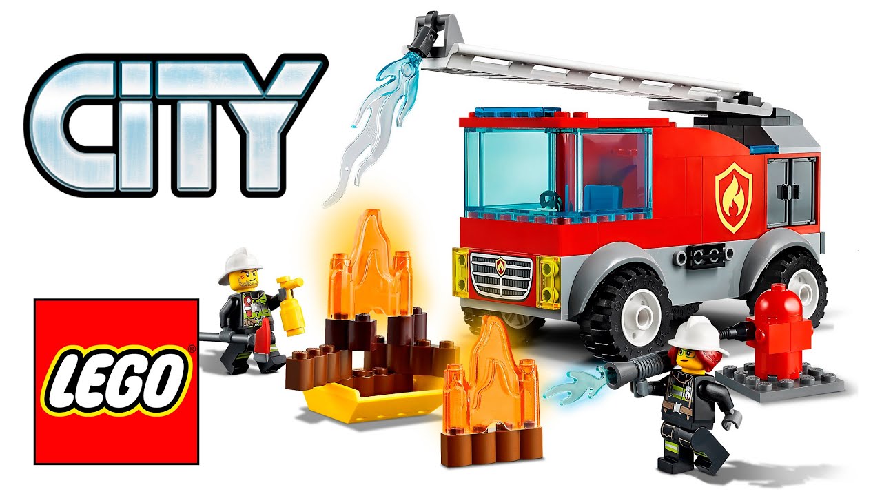 Lego City 60280 Fire Ladder Truck Speed Build Review - YouTube