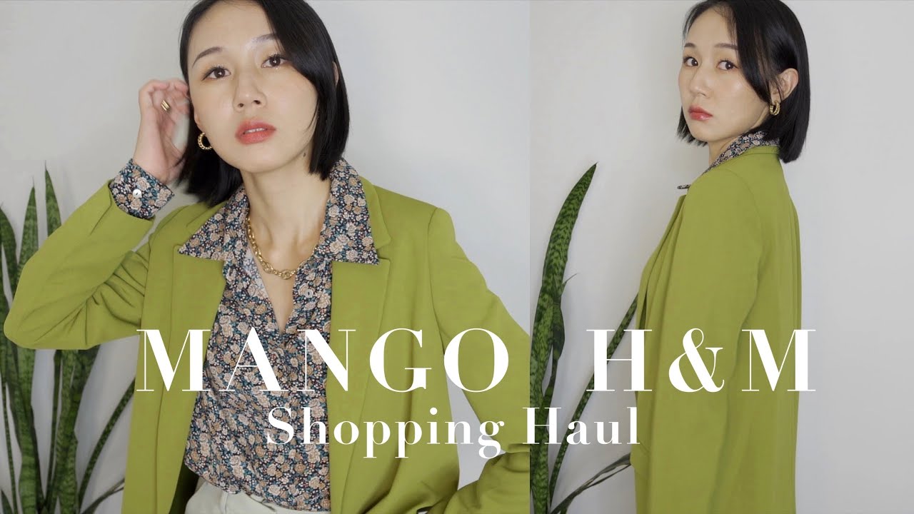 MANGO H&M丨20件单品 大型购物分享丨沁人心脾的颜色丨H&M的高品质单品！ - YouTube