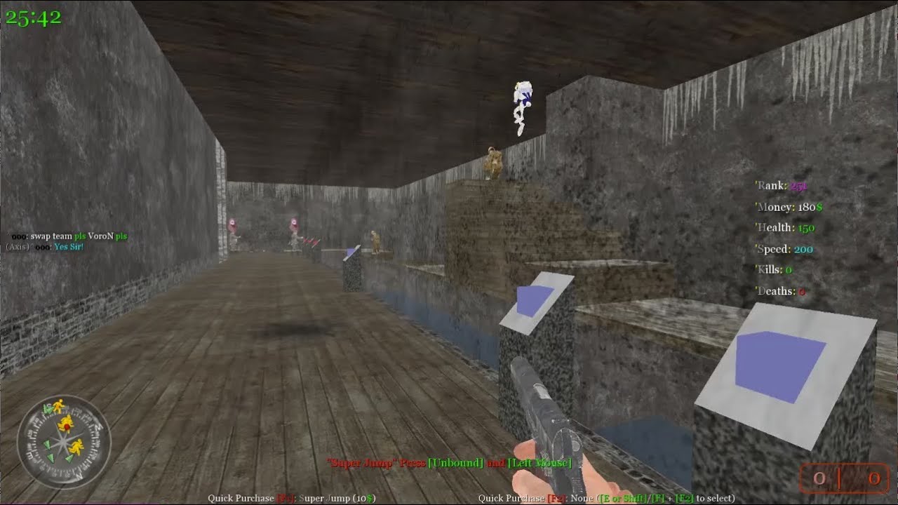 Call of Duty 2 PC multiplayer DeathRun map Snow Sprint - YouTube