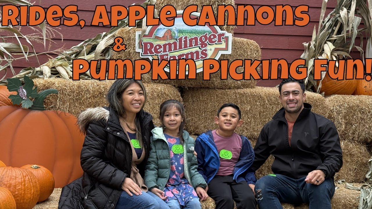 Rides, Apple Cannons & Pumpkin Picking Fun at Remlinger Farms! - YouTube