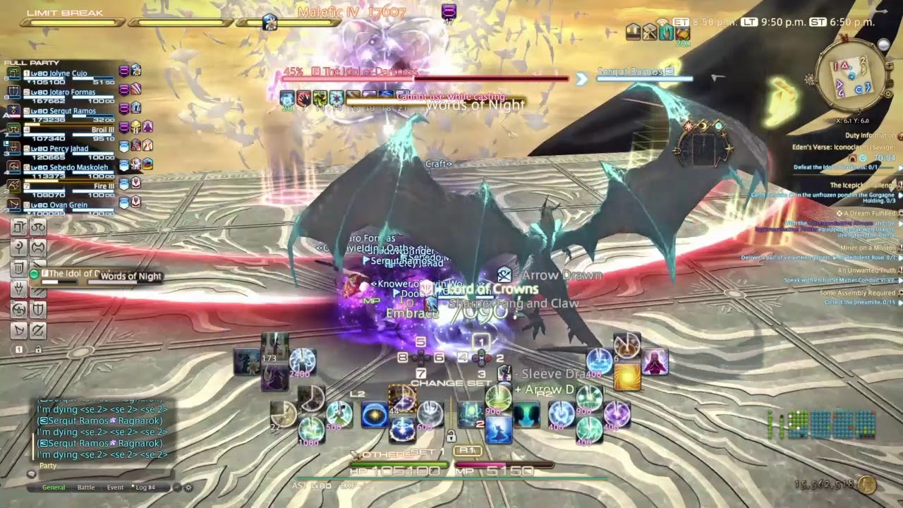 FFXIV: E7S First Time Clear ( AST POV ) - YouTube