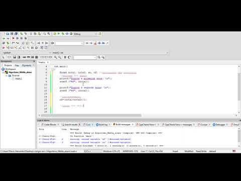 Exercício aula 2 em C e no codeblocks - YouTube