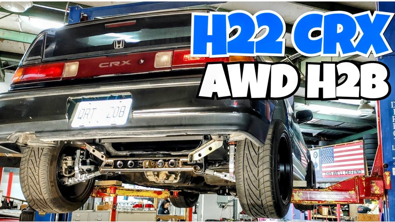 ⭐H22 CRX GOING AWD H2B⭐ - YouTube
