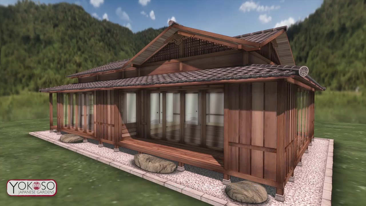 Japanese style modular pavilion Furi Damu - YouTube