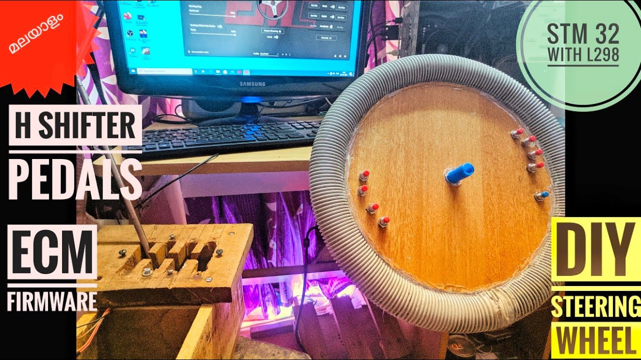 DIY STEERING WHEEL WITH SWITCHES || EMC M3 || STM32F103C8T6 - YouTube