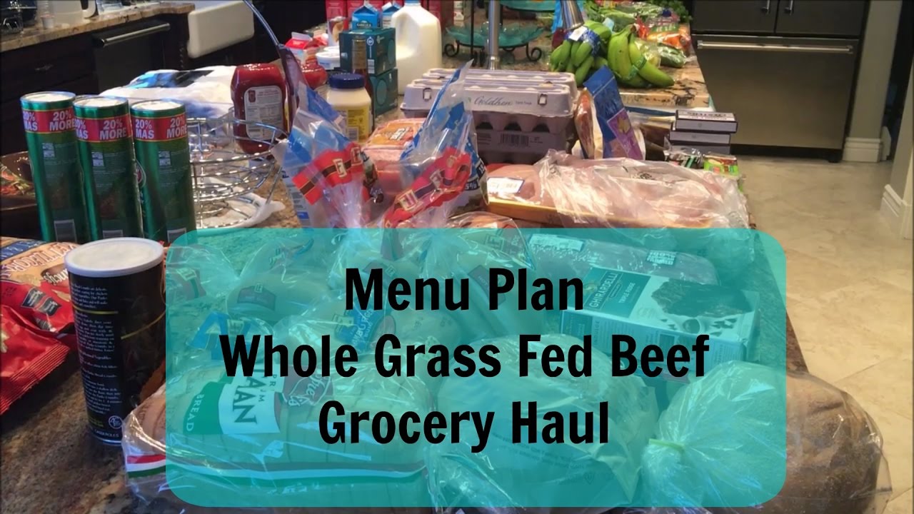 Meal Plan | Whole Beef Purchase | Grocery Haul | Jan 30-Feb 5 - YouTube