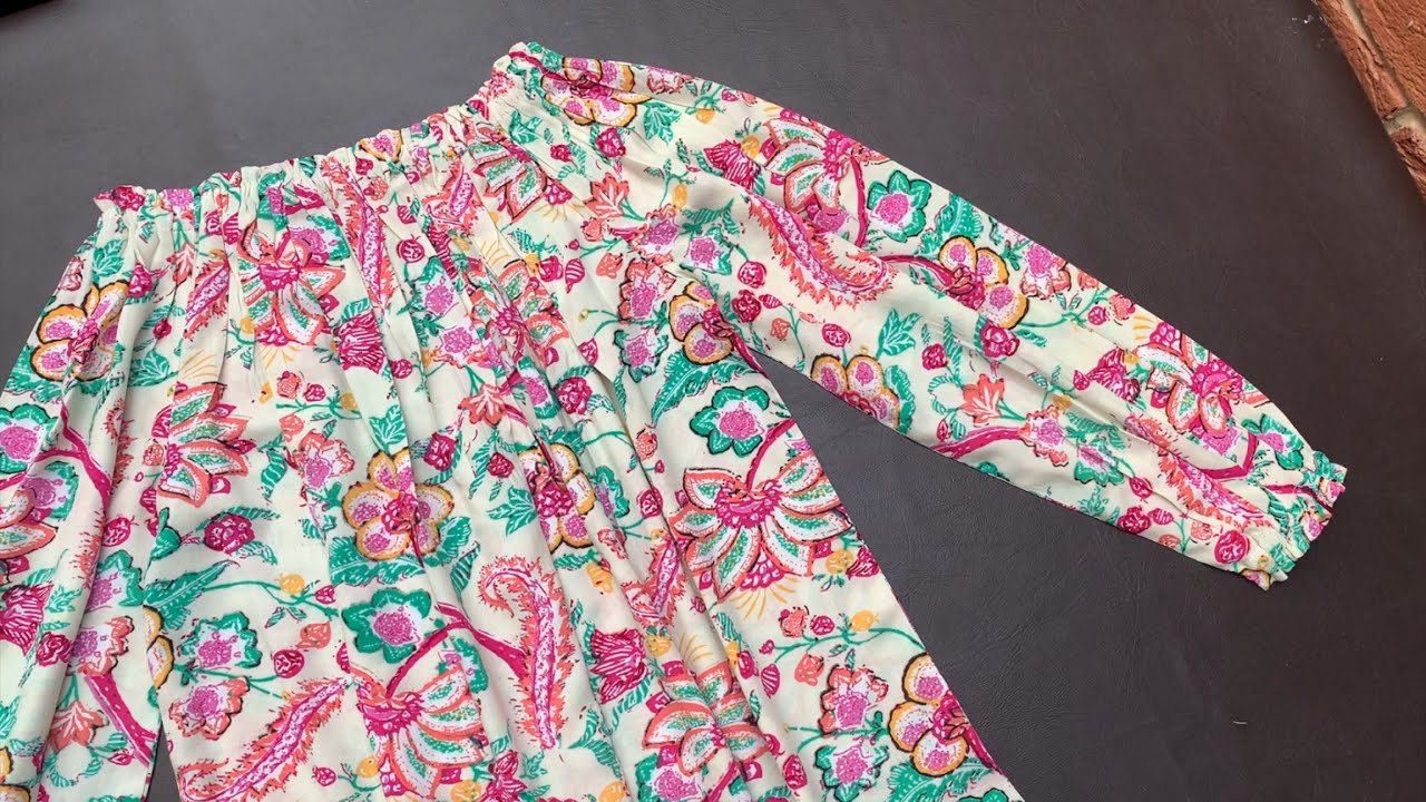 DIY Off shoulder top | Elastic neckline top | Readymade tunic tutorial ...