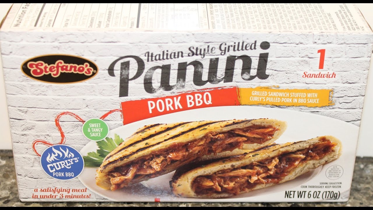 Stefano’s Italian Style Grilled Pork BBQ Panini Review - YouTube