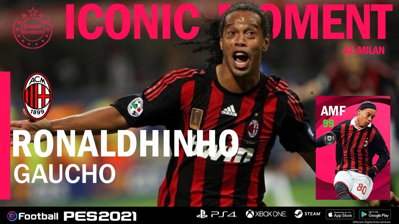 Ronaldhino G AC Milan Iconic Moment Card concept|Iconic Moment|Pes 2021 ...