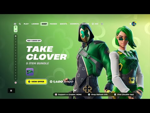 Fortnite New Clover Swift Skin & Lucky Envoy Skin + Showcase (Fortnite ...