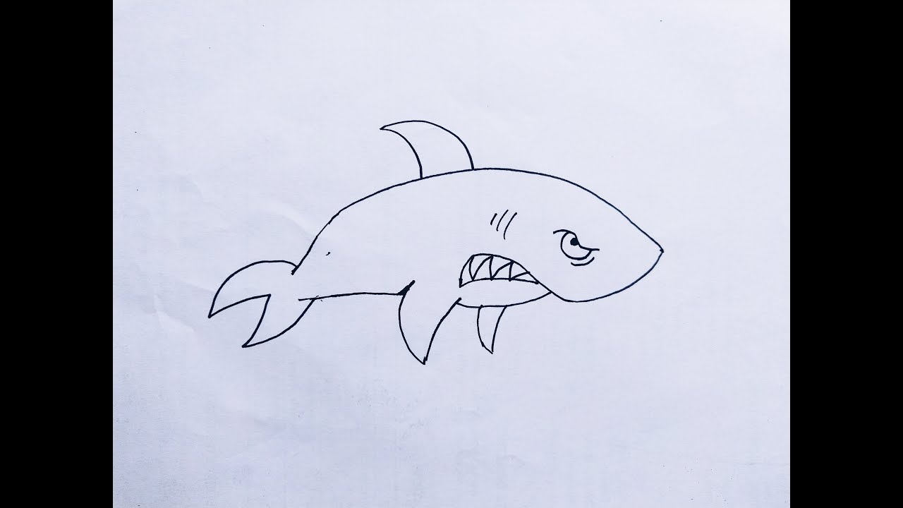How To draw ANGRY SHARK? | Easy to Draw | DK Kids Drawing - YouTube