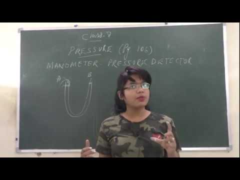 "MANOMETER PRESSURE DETECTOR ? "CLASS 8 SCIENCE NCERT - YouTube