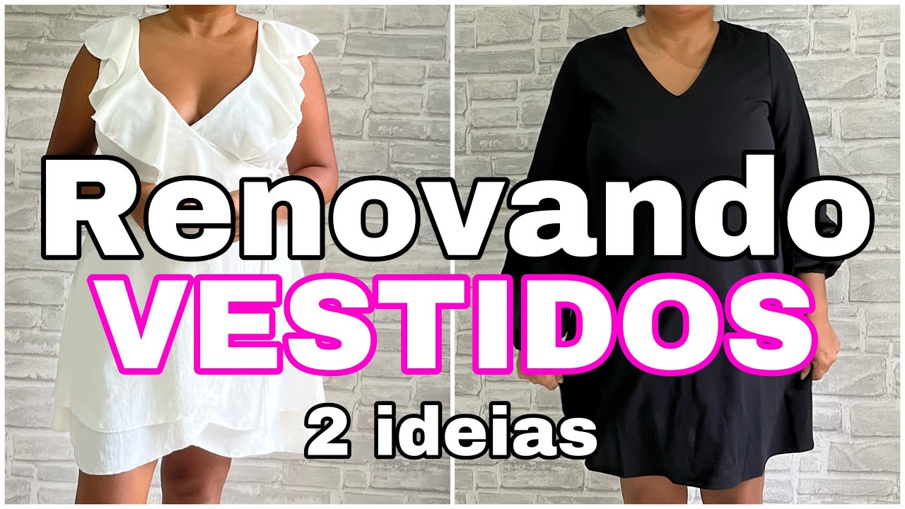 2 ideias para renovar vestidos / decote muito aberto e mudando vestido ...