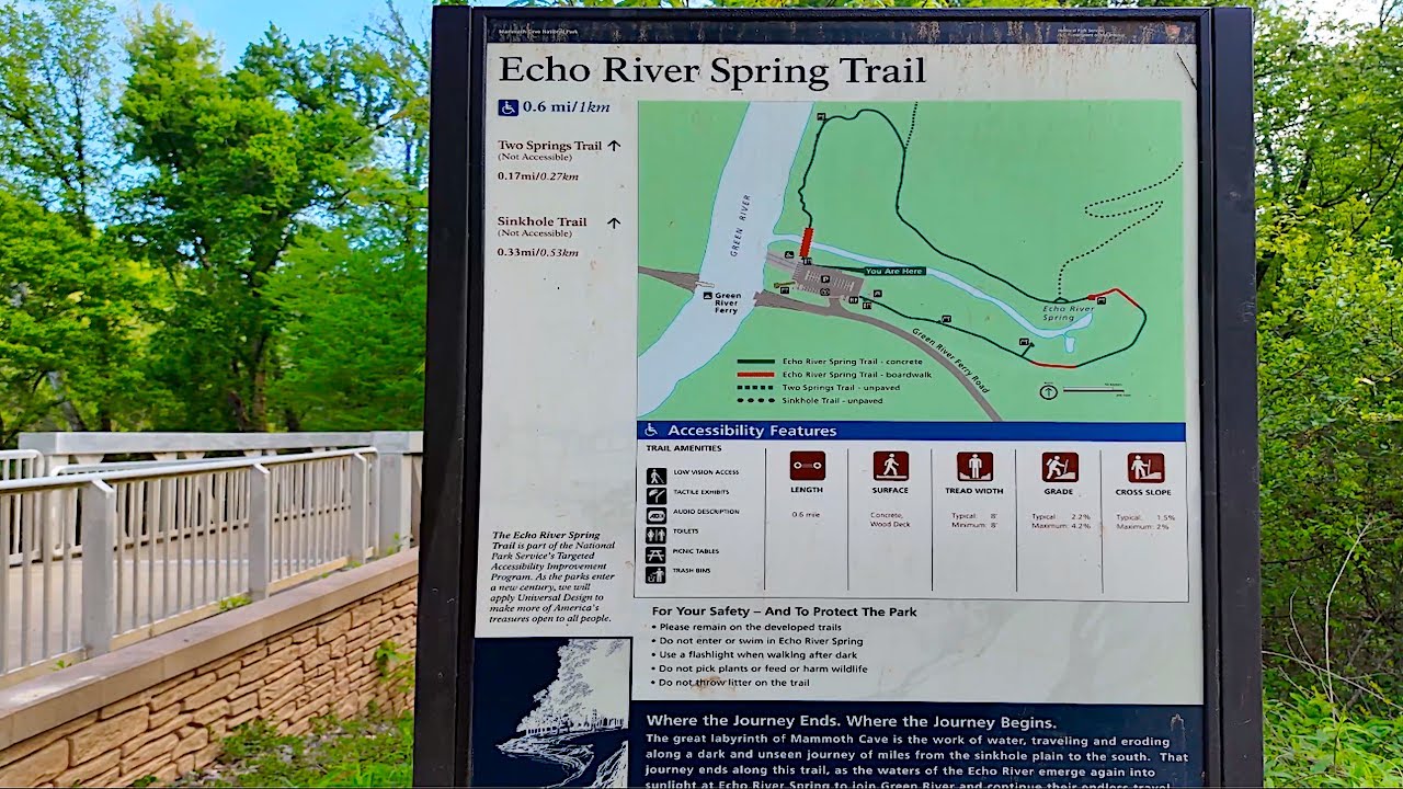 Mammoth Cave Echo River Spring Trail Virtual Walk 2025 - YouTube