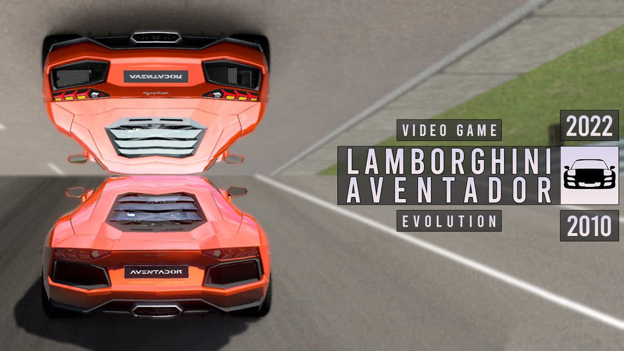 Lamborghini Aventador Video Game Evolution (2010-2022) - YouTube
