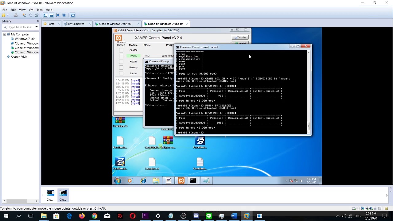 REPLIKASI DATABASE MASTER-MASTER (DUA ARAH) - YouTube