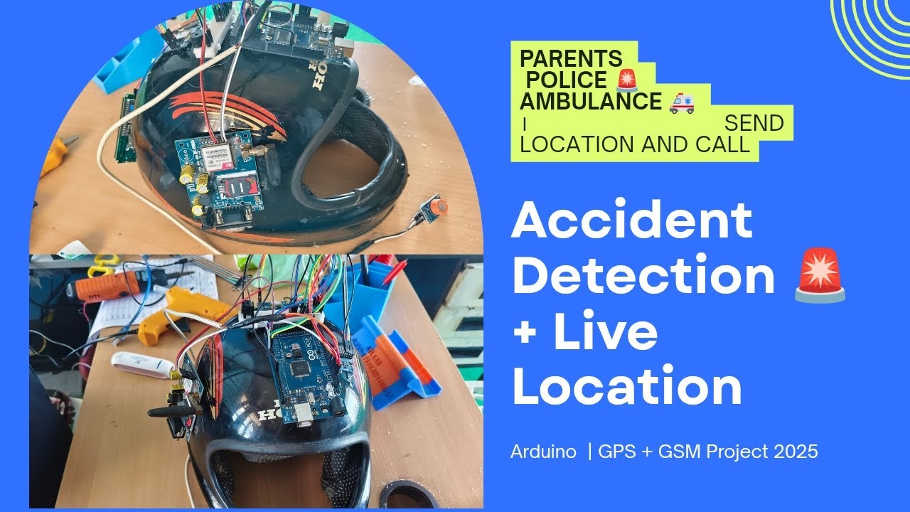 Accident Detection & Live Location | Smart helmet project | inspire ...