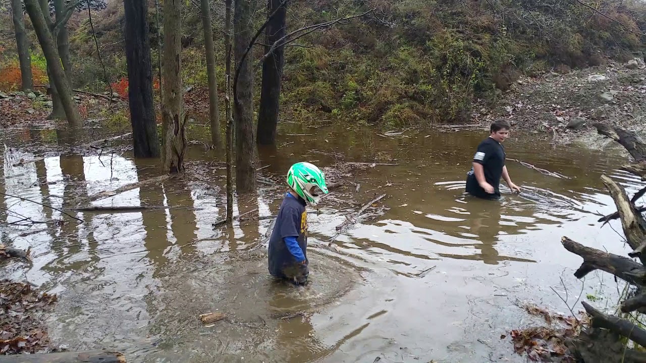Mini lake in backyard!! - YouTube