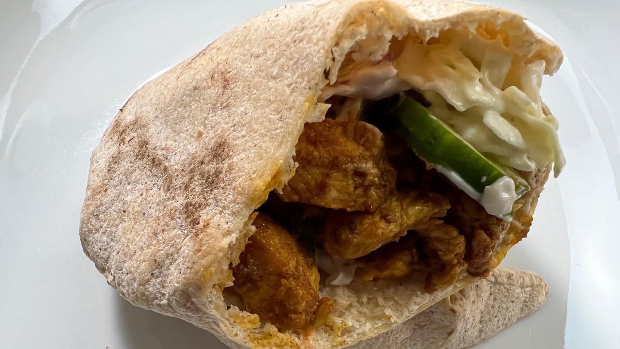 Low Net Carb Chicken Shawarma In Bamboo Fiber Pita Bread Recipe – Keto ...