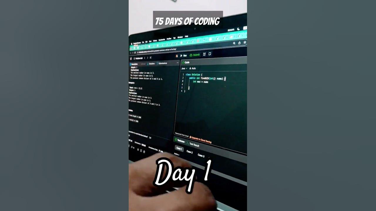 🚀 Day 1 Of My 75 Day Coding Challenge 💻 Today Coder Coding Gsoccodingchallenge 