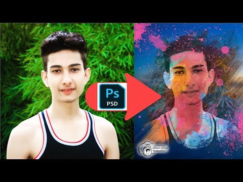 Photoshop tutorial | How to create photo frame in Photoshop with PS ...