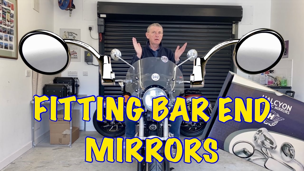 Triumph Bonneville SE 865 - Fitting Halcyon Bar End Mirrors - YouTube