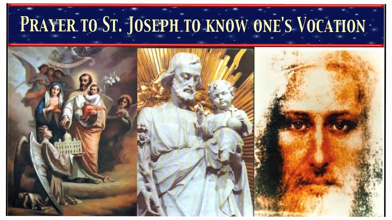 Prayer to St. Joseph to know one's Vocation - YouTube