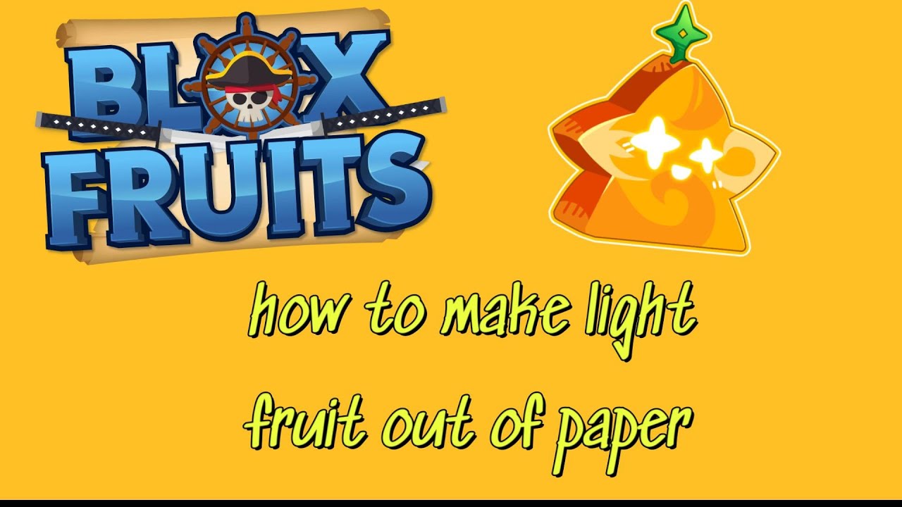 how to make light fruit out of paper - YouTube