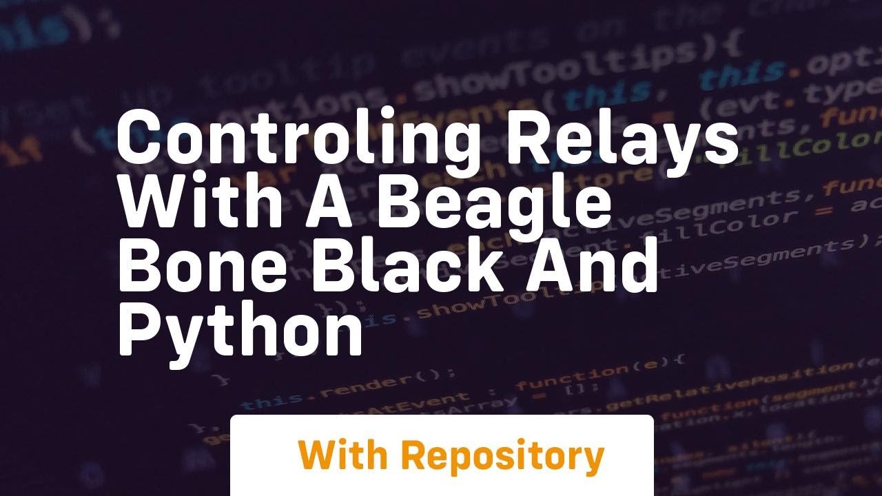 Controling relays with a beagle bone black and python - YouTube