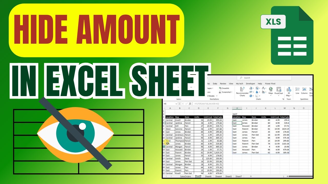 How To Hide Amount In Excel Sheet YouTube How To Hide Amount In Excel Sheet YouTube