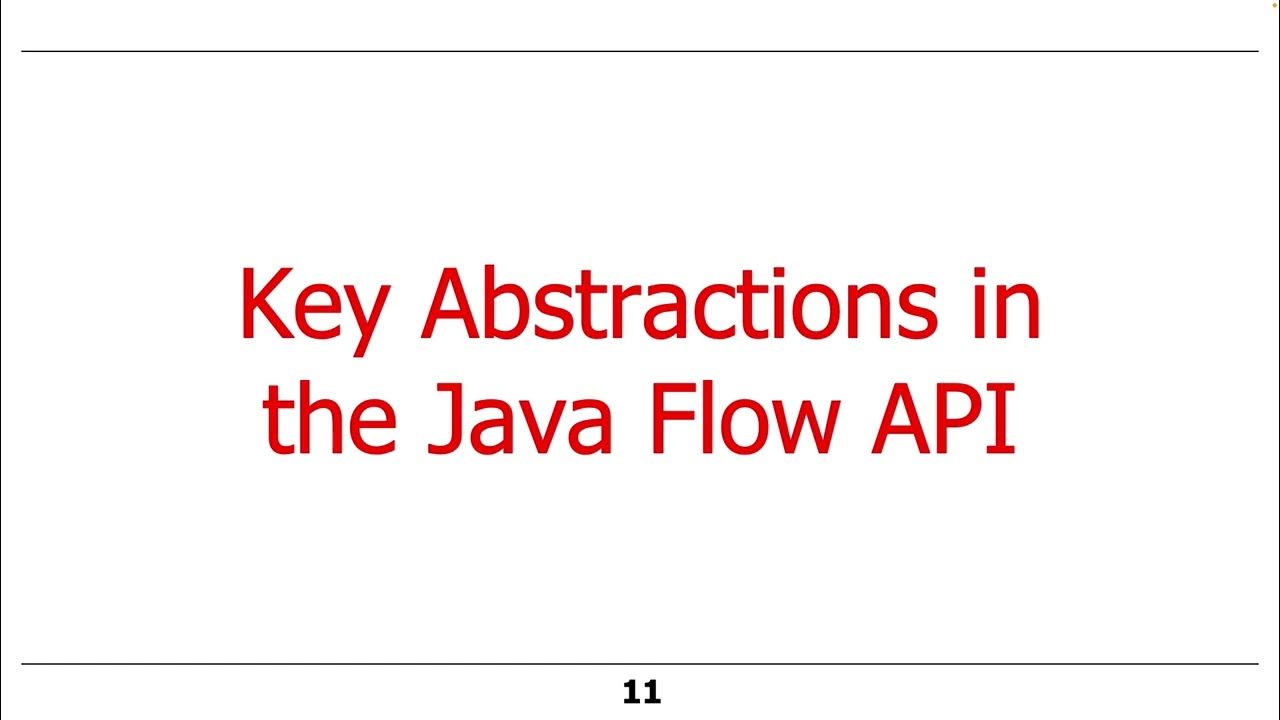 Overview of the Java Reactive Streams API - YouTube