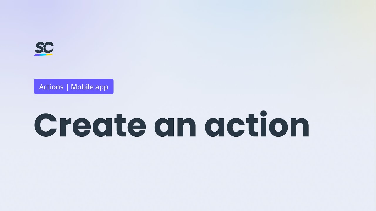 Create an action | Tutorial | Mobile app - YouTube