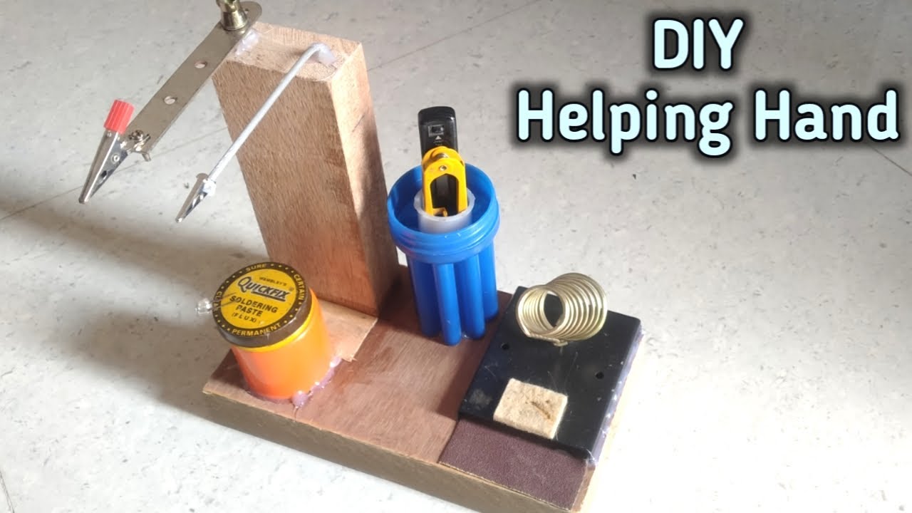 DIY PCB Holder | HELPING HAND TOOL | How to make PCB Holder - YouTube