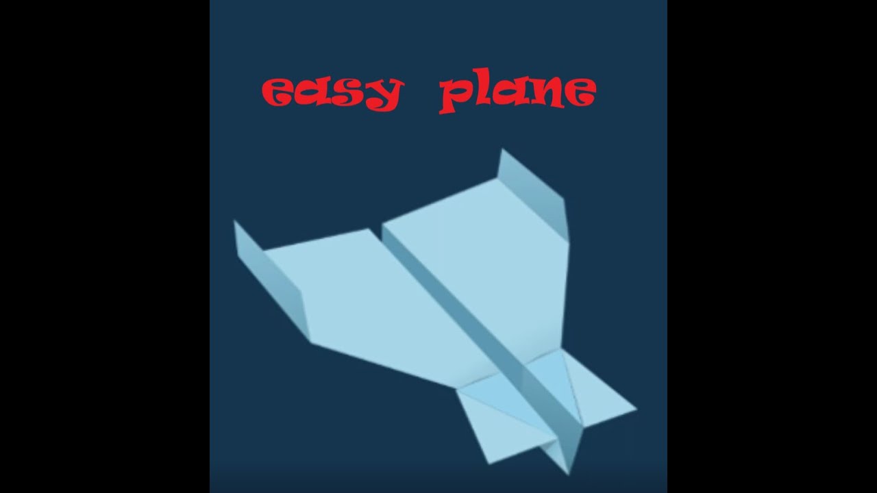 how to make easy eagle paper plane that flies far - YouTube